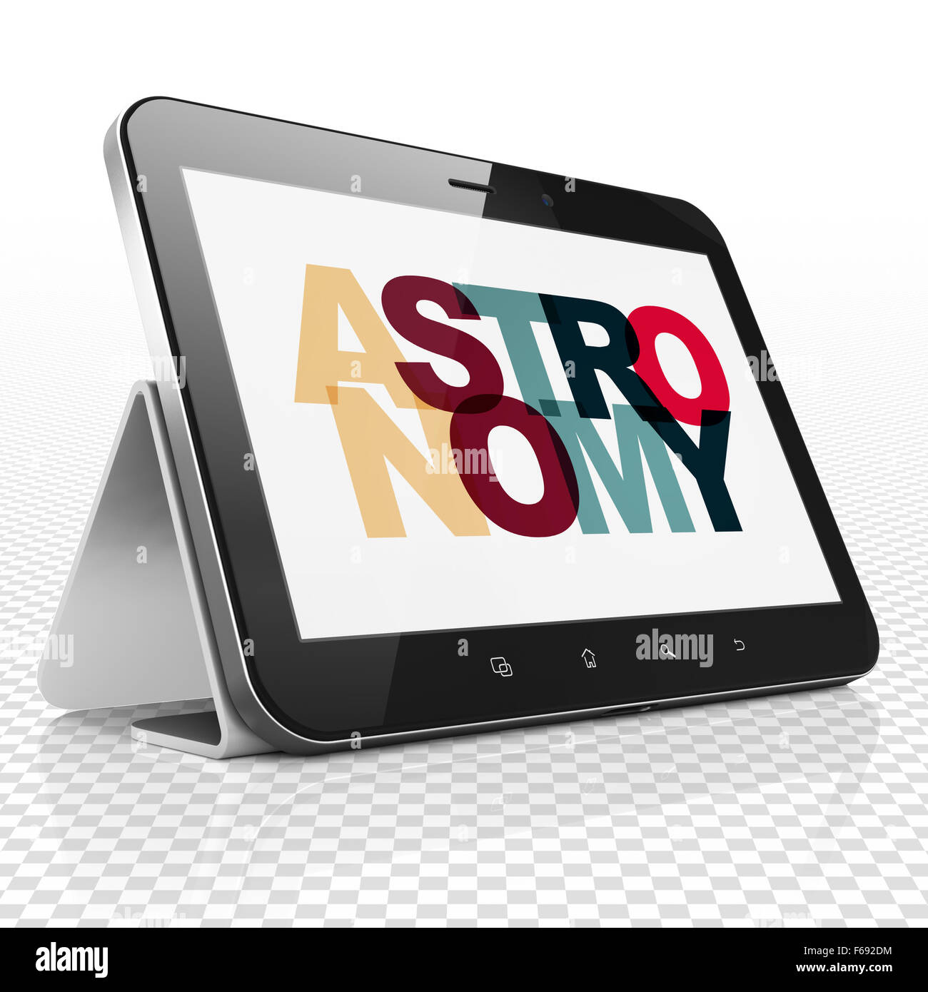Science concept: Tablet Computer with Astronomy on display Stock Photo ...