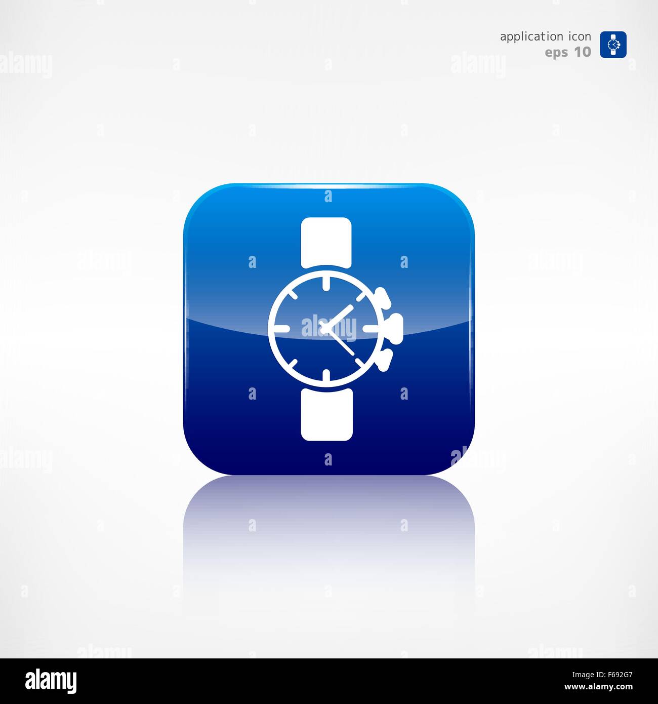 Watch,clock icon.Application button Stock Vector Image & Art - Alamy