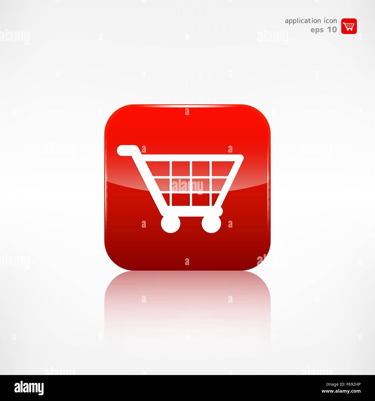 Shopping basket icon. Application button Stock Vector Image & Art - Alamy