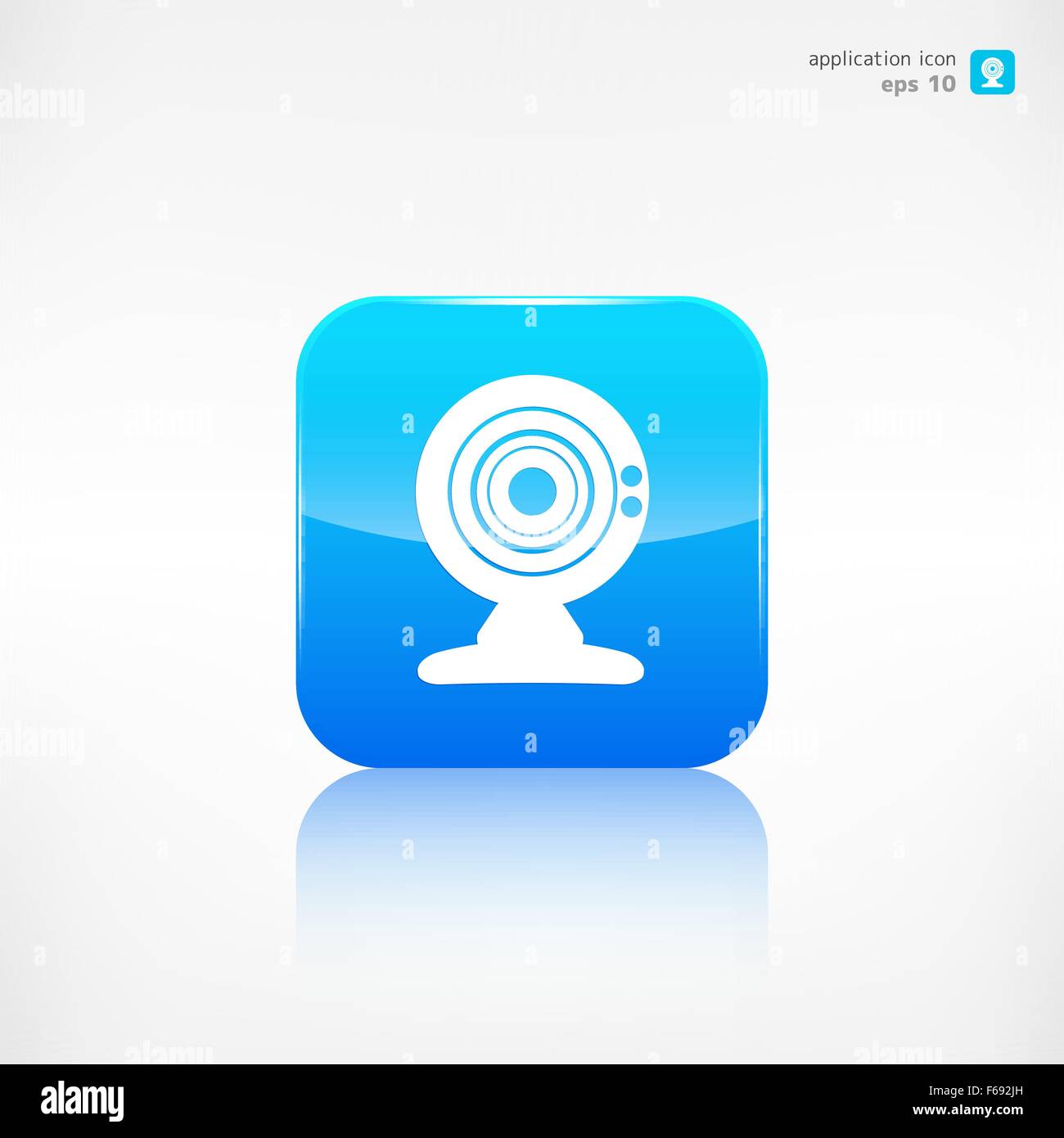 Web camera icon. Application button Stock Vector Image & Art - Alamy