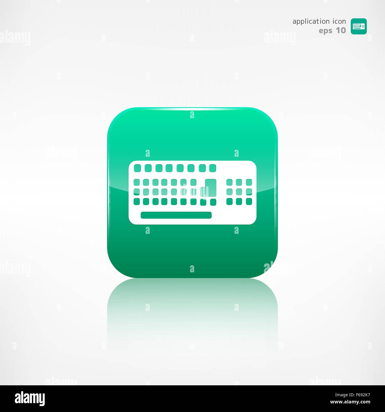 Computer keyboard web icon. Application button Stock Vector Image & Art ...