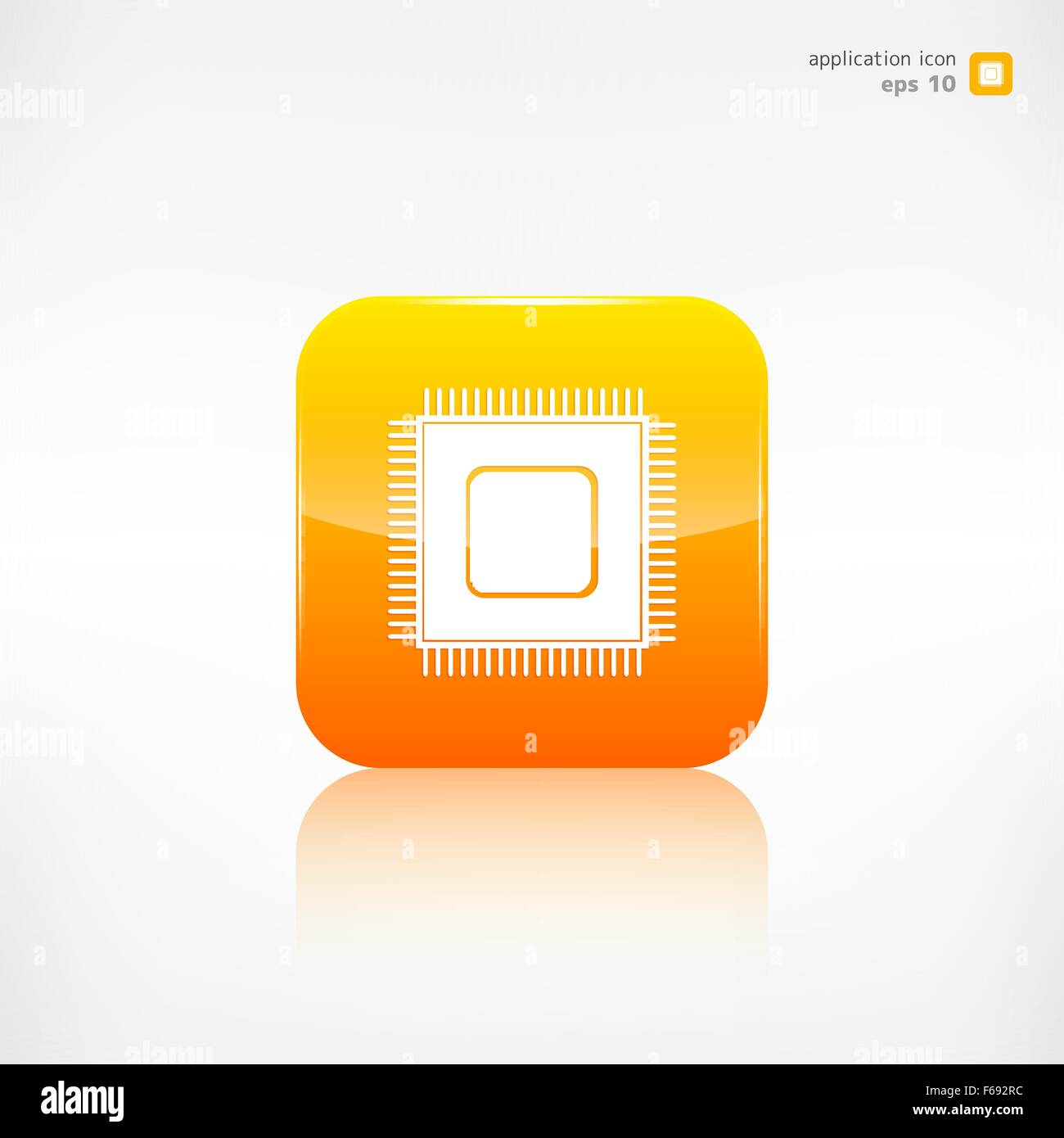 3d illustration cpu chip central Stock Vector Images - Alamy