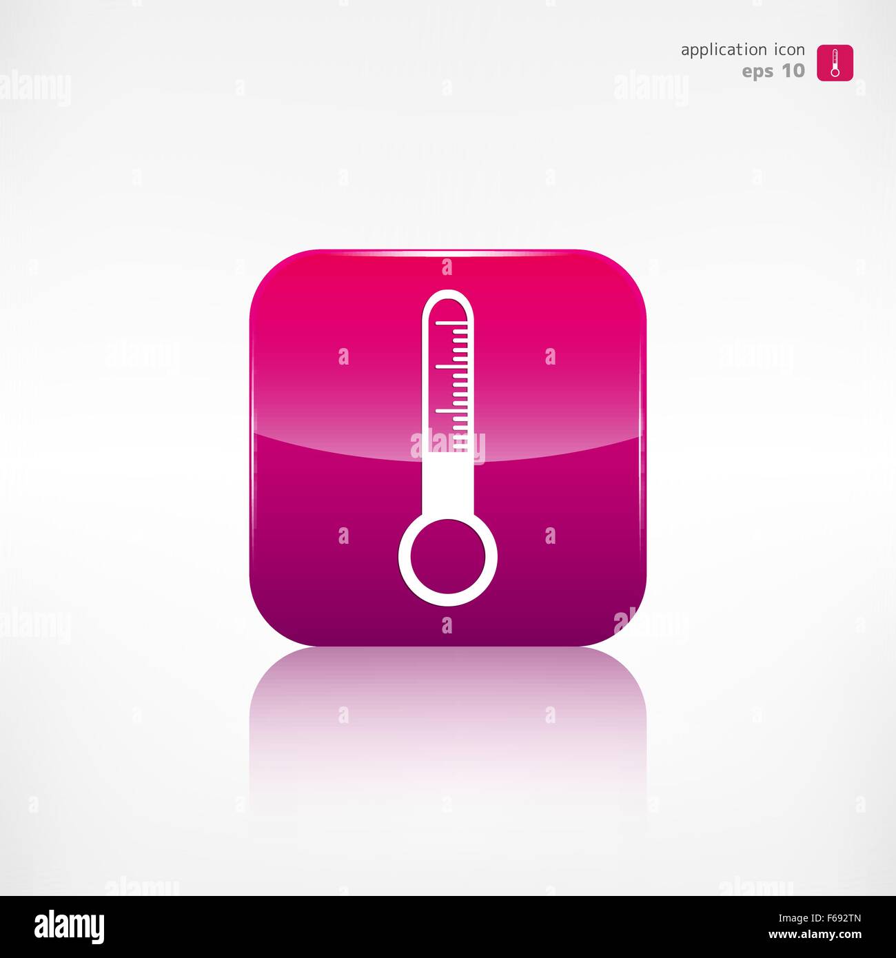 Thermometer web icon Stock Vector Image & Art - Alamy