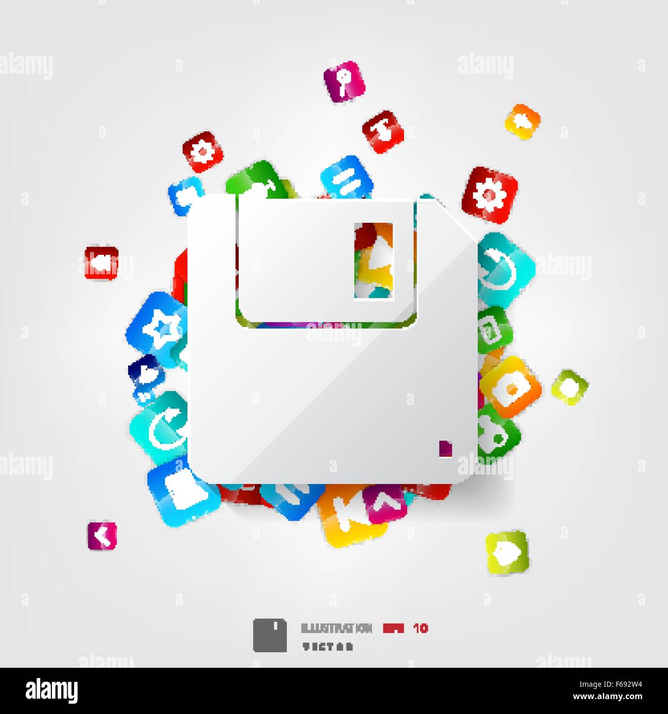 Application button.Social media. Cloud computing. Vector illustration Stock Vector Image & Art ...