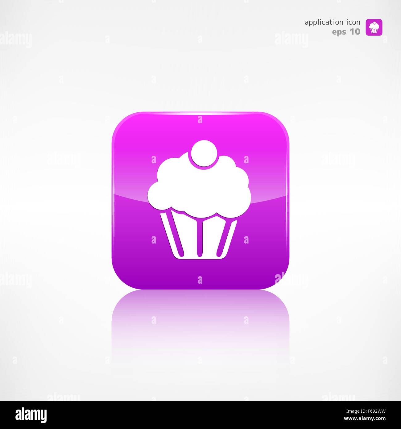 Cake web icon. Application button Stock Vector Image & Art - Alamy
