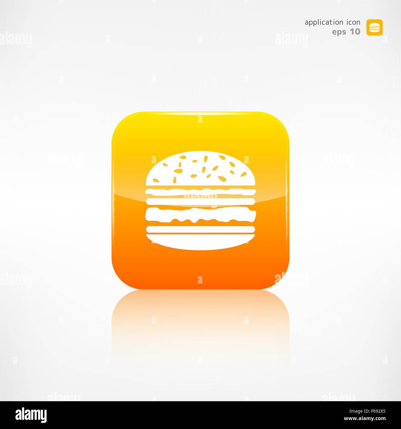 Hamburger web icon. Application button Stock Vector Image & Art - Alamy