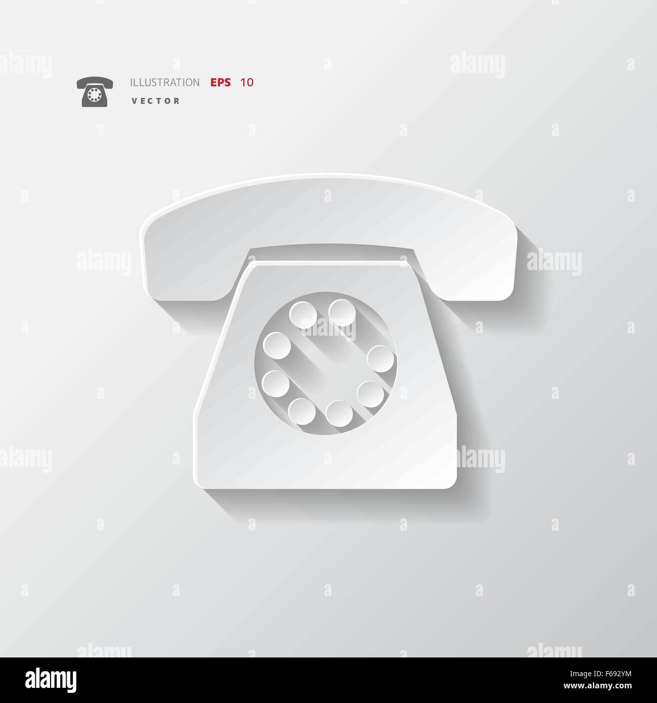 Retro telephone web icon Stock Vector Image & Art - Alamy