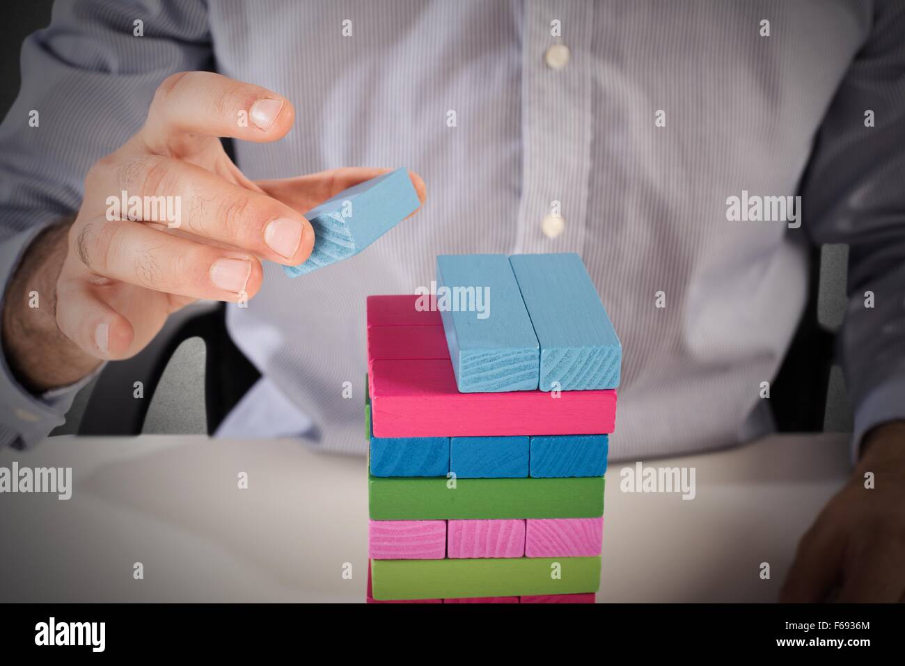 Strategy business toy Stock Photo - Alamy