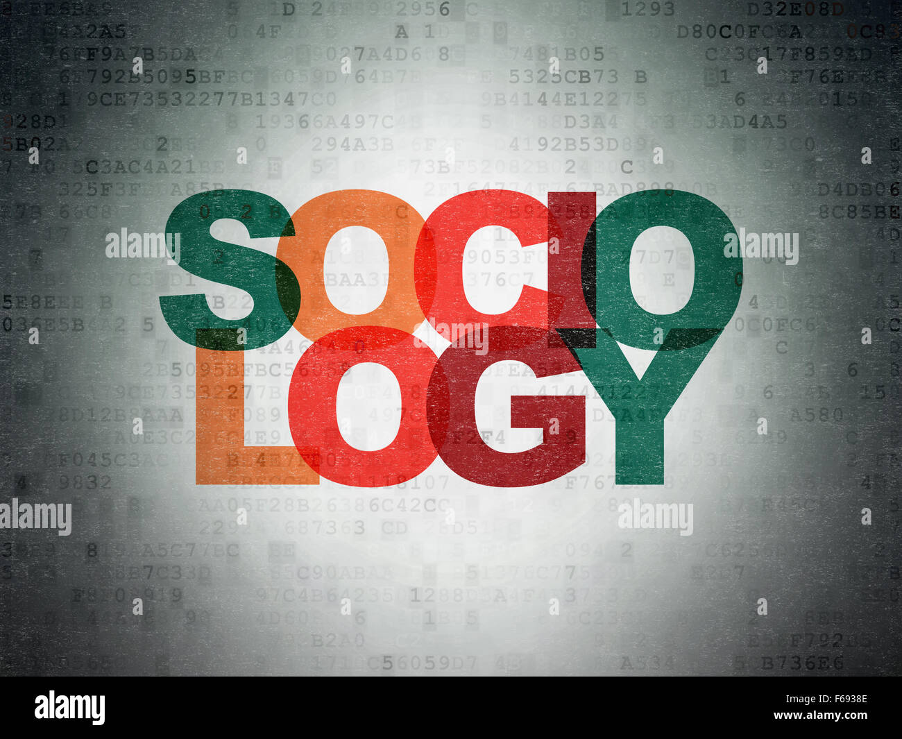 Learning concept: Sociology on Digital Paper background Stock Photo - Alamy