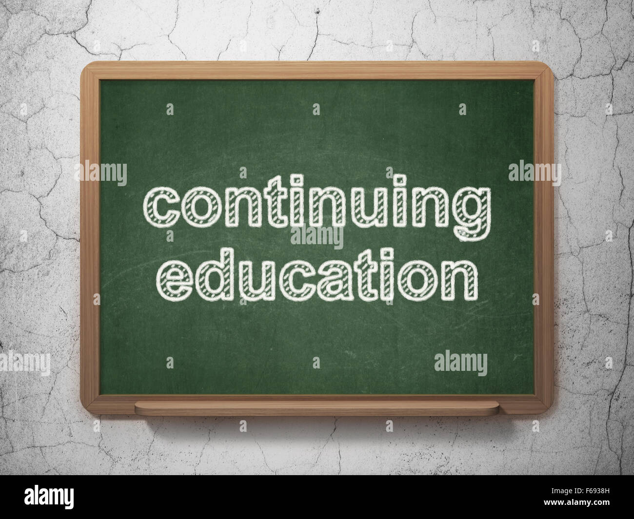 Learning concept: Continuing Education on chalkboard background Stock ...