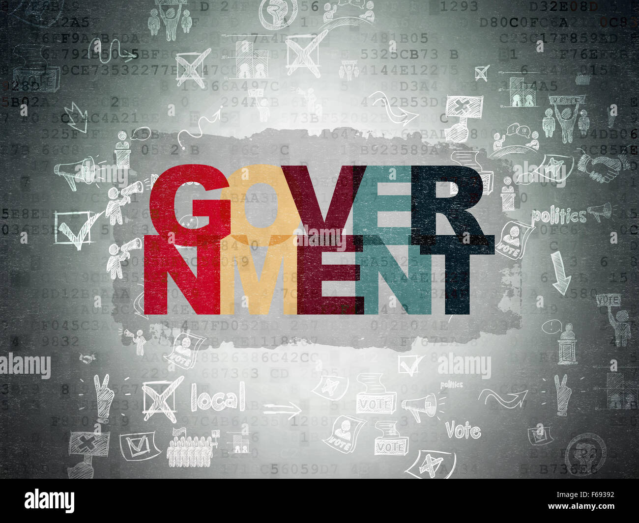 Political concept: Government on Digital Paper background Stock Photo ...