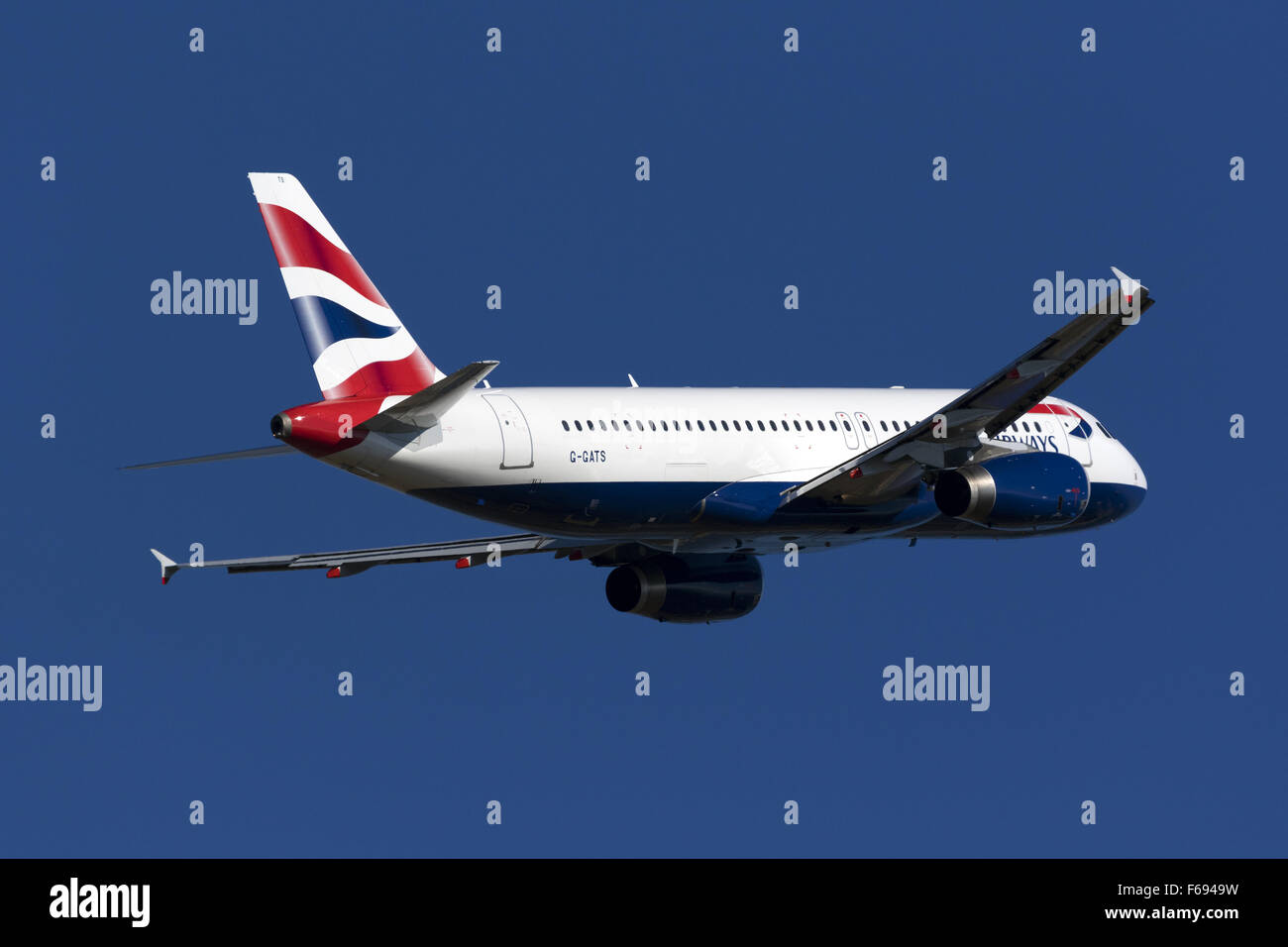 British Airways Airbus A320 taking off from runway 13 Stock Photo - Alamy
