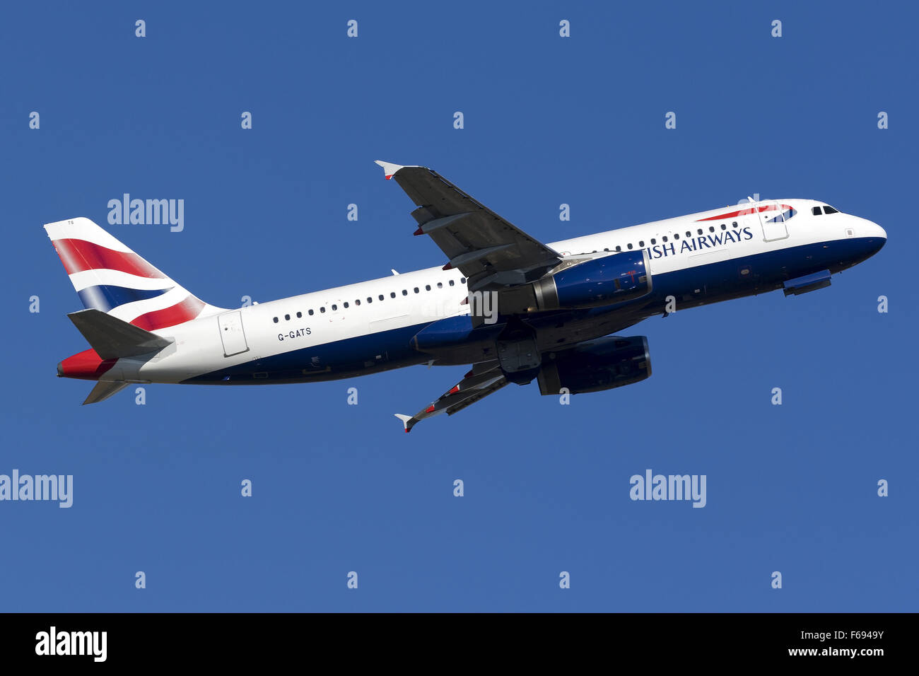 British Airways Airbus A320 taking off from runway 13 Stock Photo - Alamy