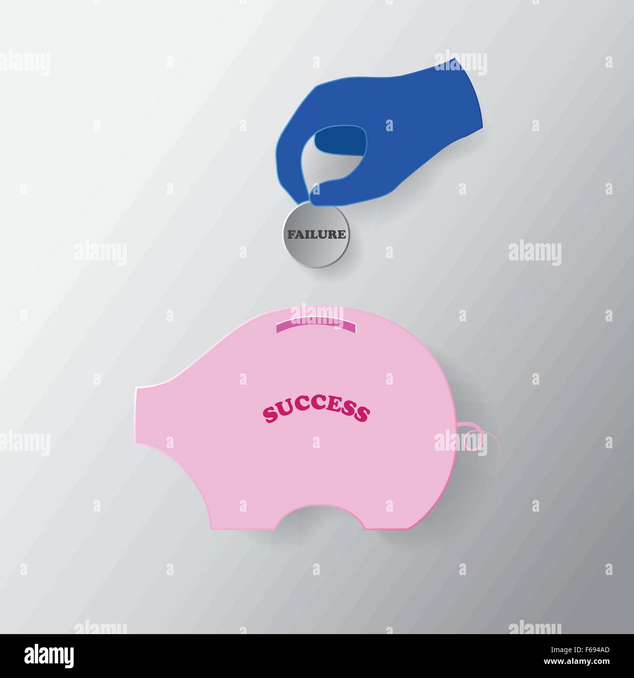 Abstract illustration of success and failure showing that failure is a ...