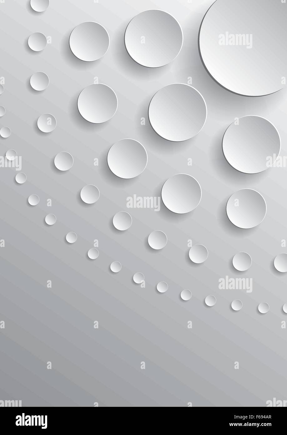 Abstract 3d circles paper art vector graphic design background Stock ...