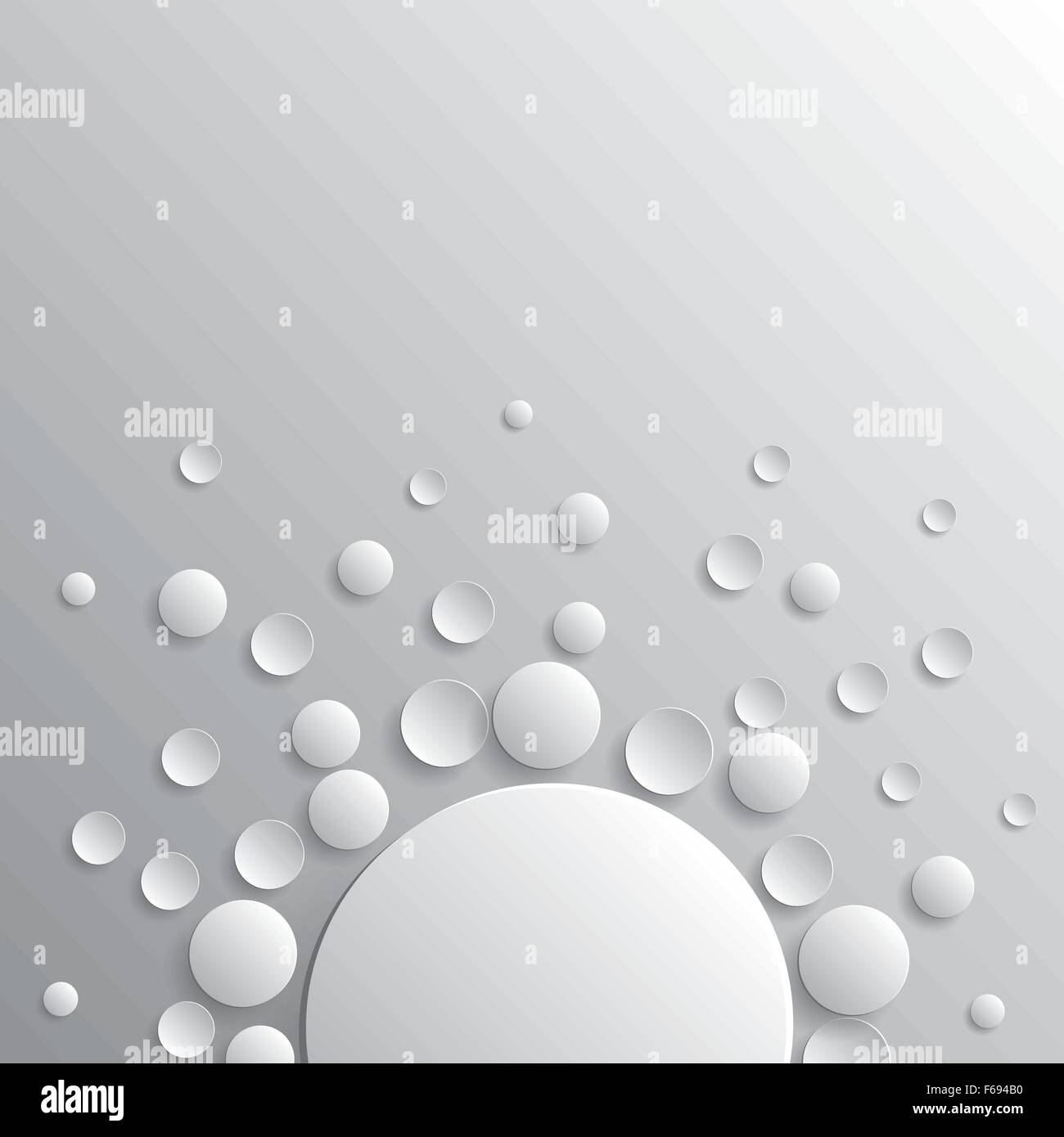 Abstract 3d circles paper art vector graphic design background Stock ...