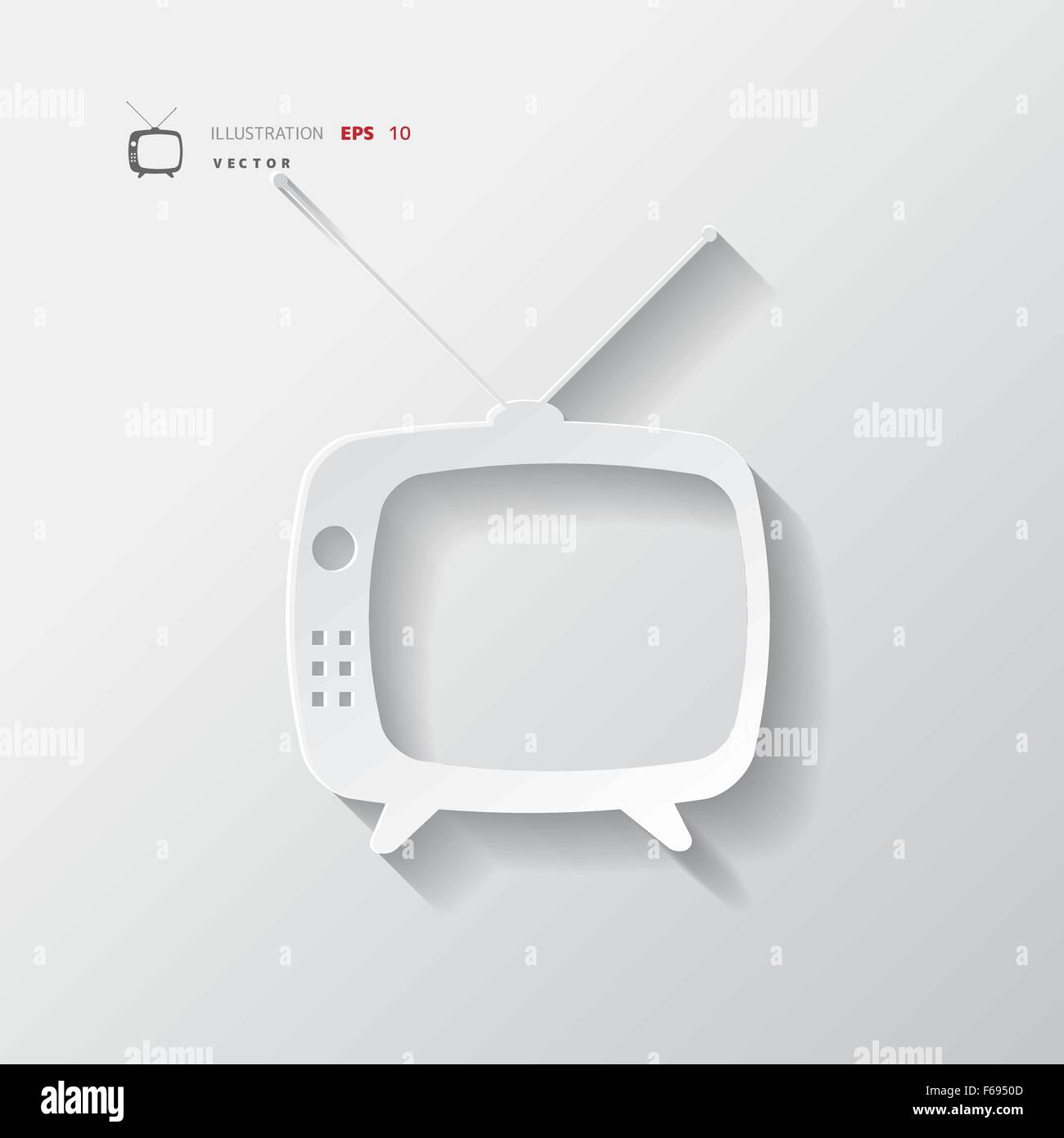 Retro tv icon Stock Vector Image & Art - Alamy