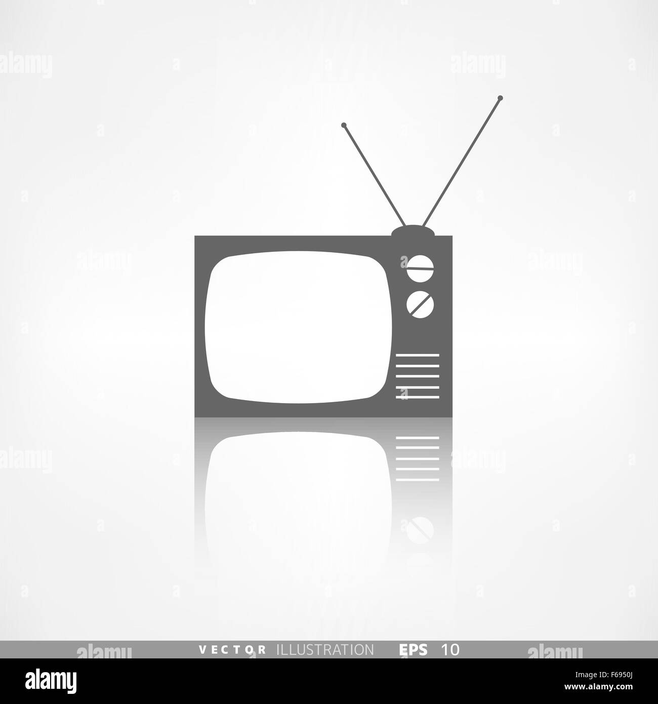 Retro tv cartoon Black and White Stock Photos & Images - Alamy