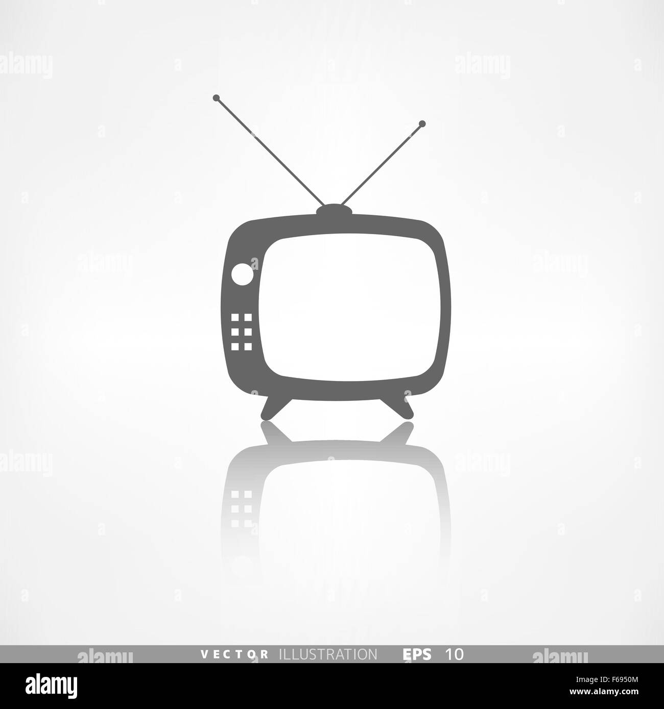 Retro tv icon Stock Vector Image & Art - Alamy