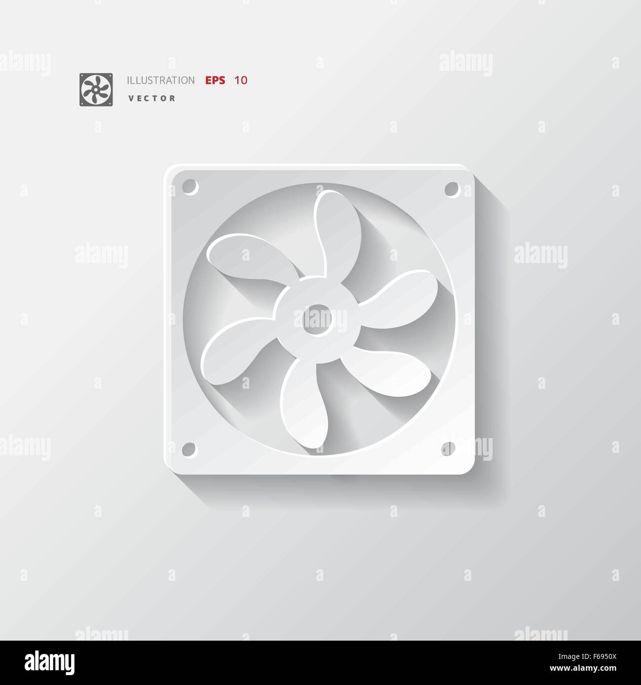 Cooling fan computer motherboard Stock Vector Images - Alamy