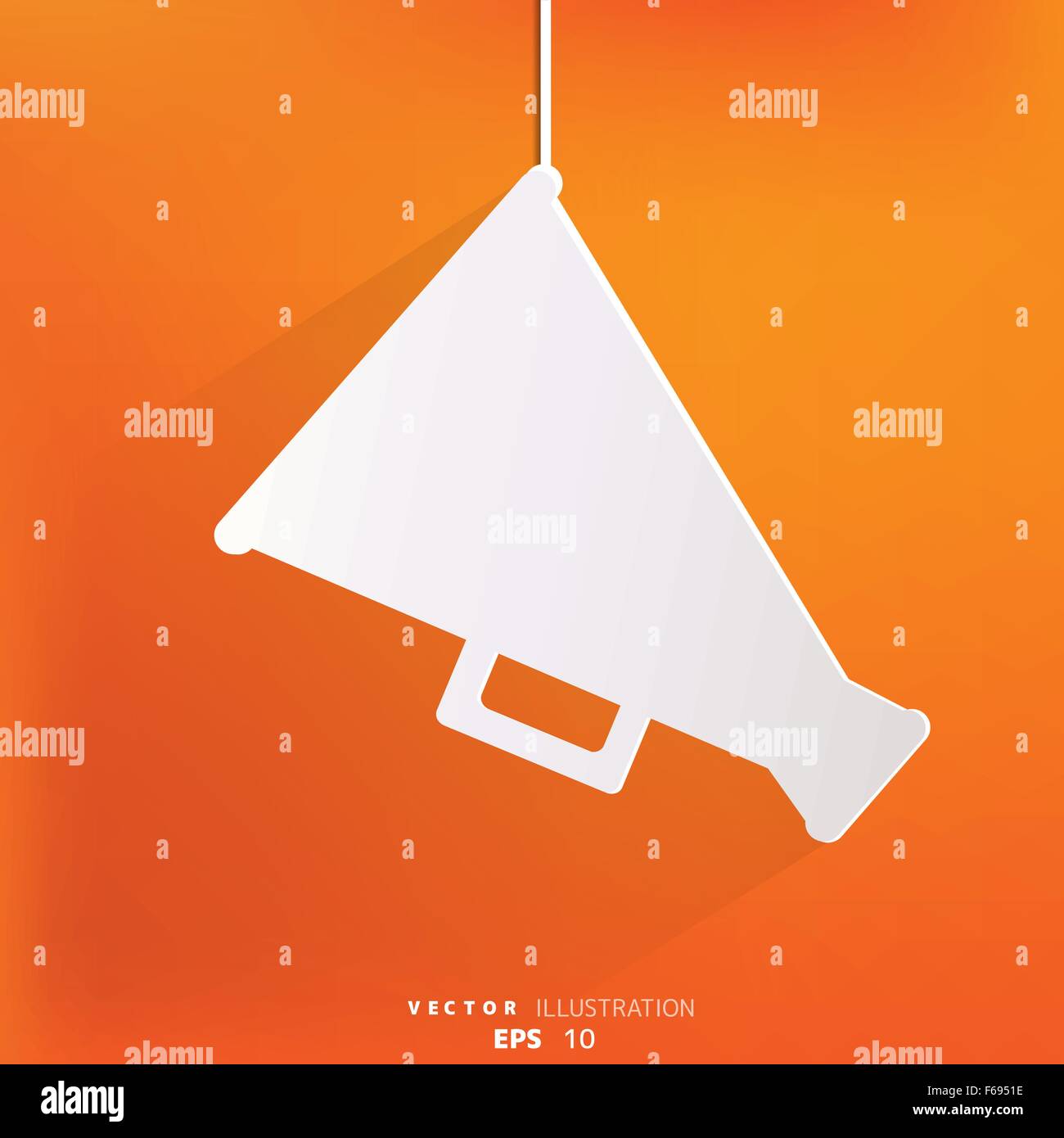 Megaphone, oudspeaker icon. Loud-hailer symbol Stock Vector Image & Art ...