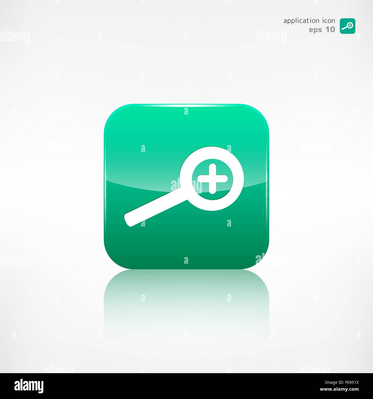 Zoom in icon. Search loupe Stock Vector Image & Art - Alamy