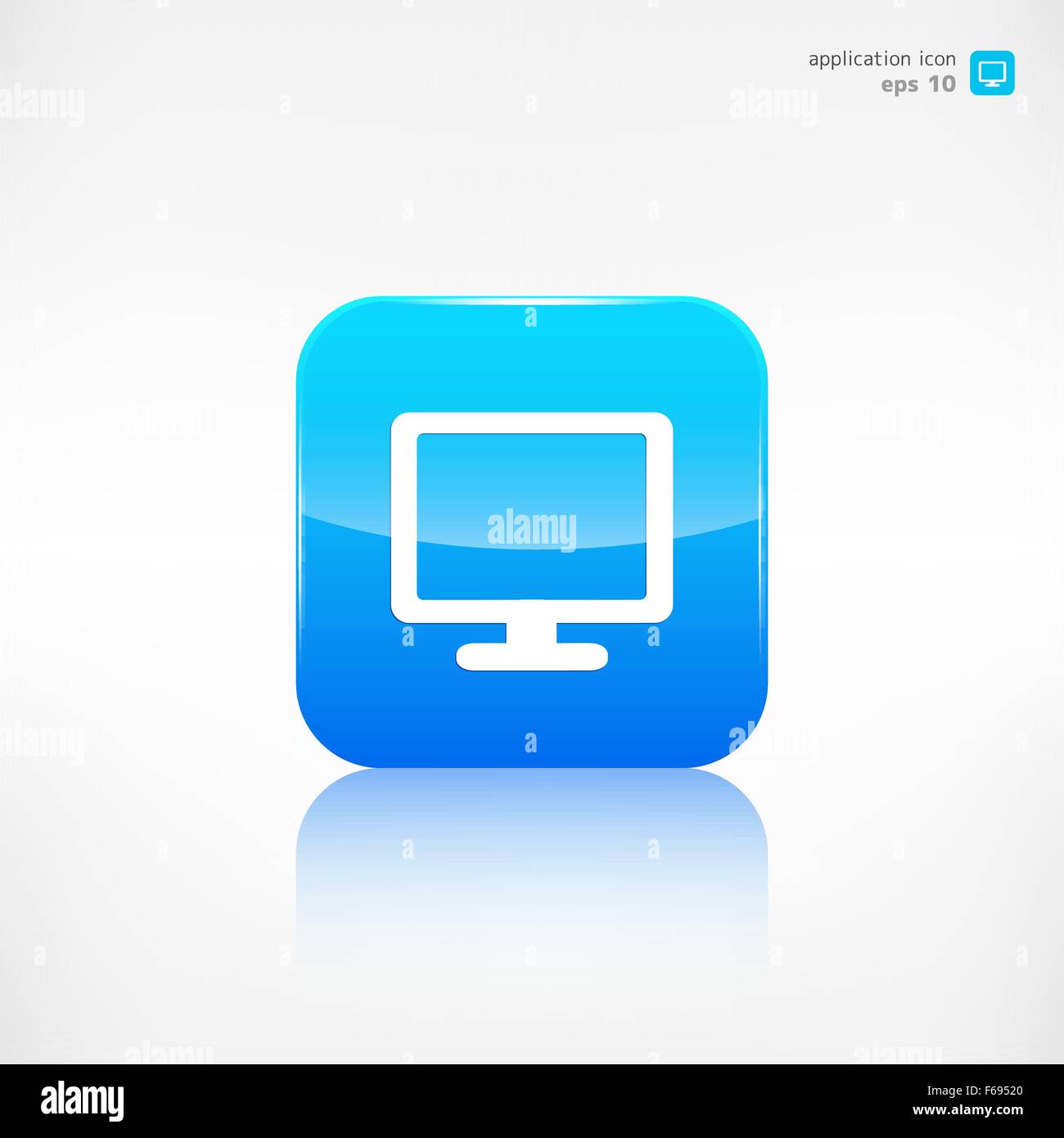 Monitor web icon. Computer display Stock Vector Image & Art - Alamy