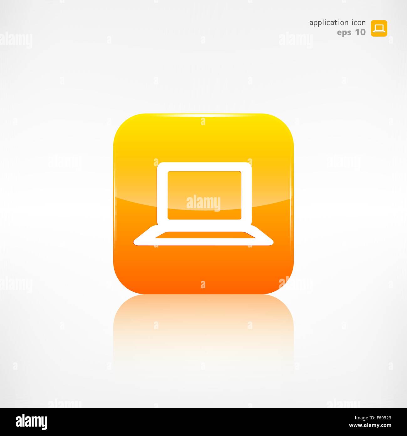 Open laptop icon image Stock Vector Images - Alamy