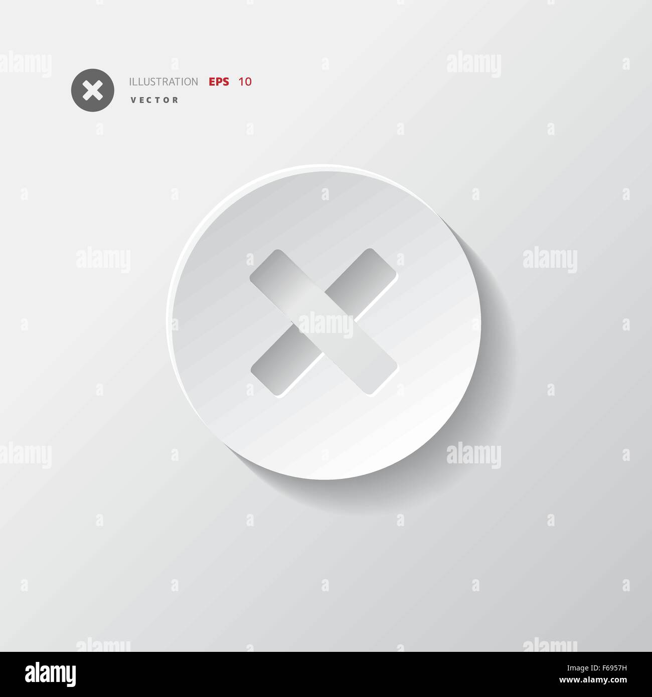 Red glass cross mark symbol hi-res stock photography and images - Alamy