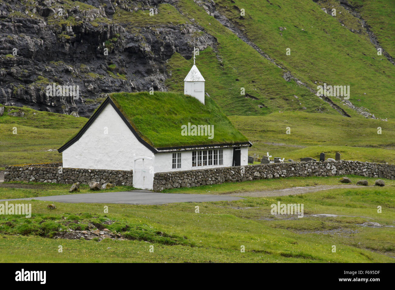 Saksun church faroe islands hi-res stock photography and images - Alamy