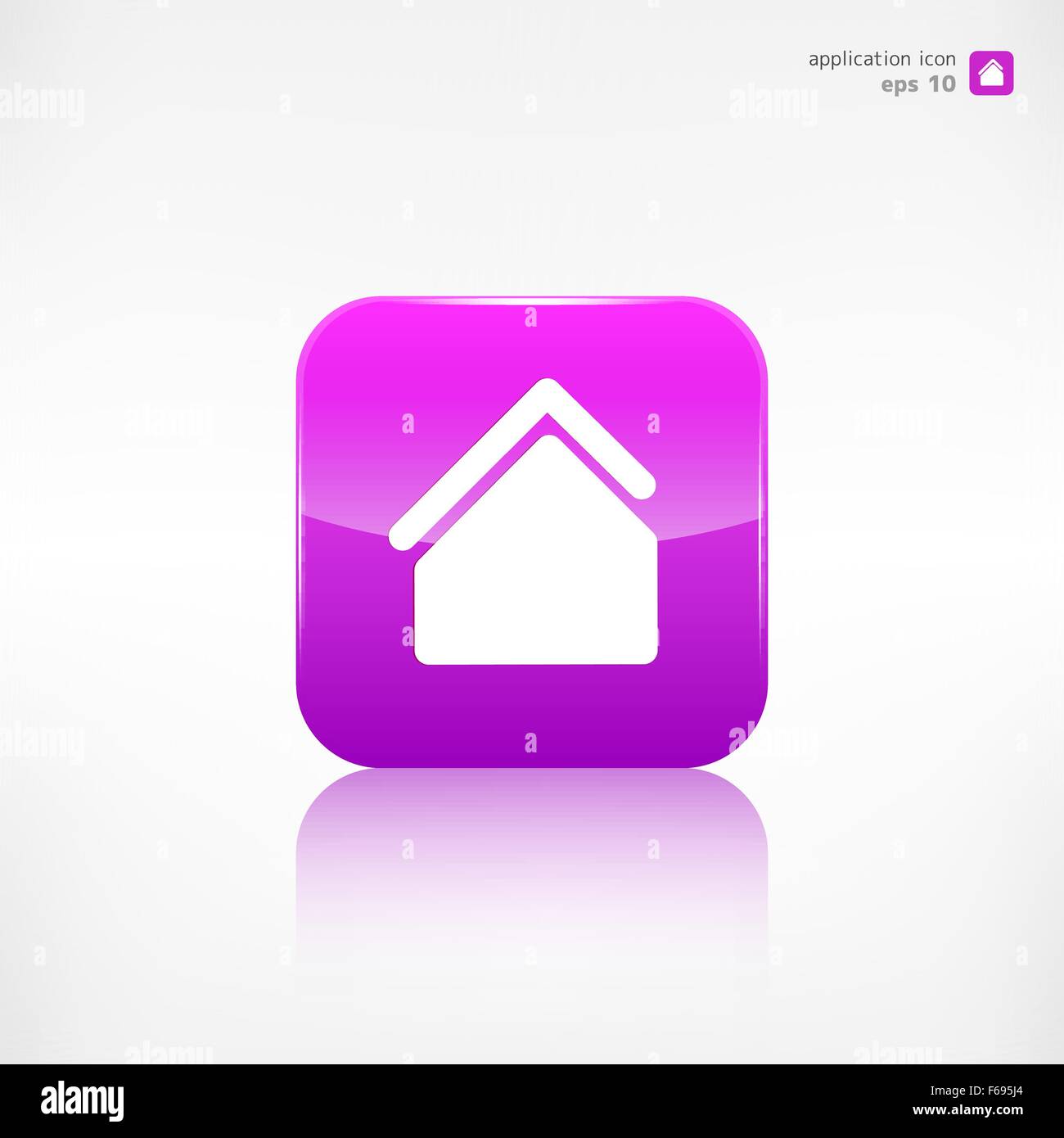 Home icon. House symbol. Application button Stock Vector Image & Art ...