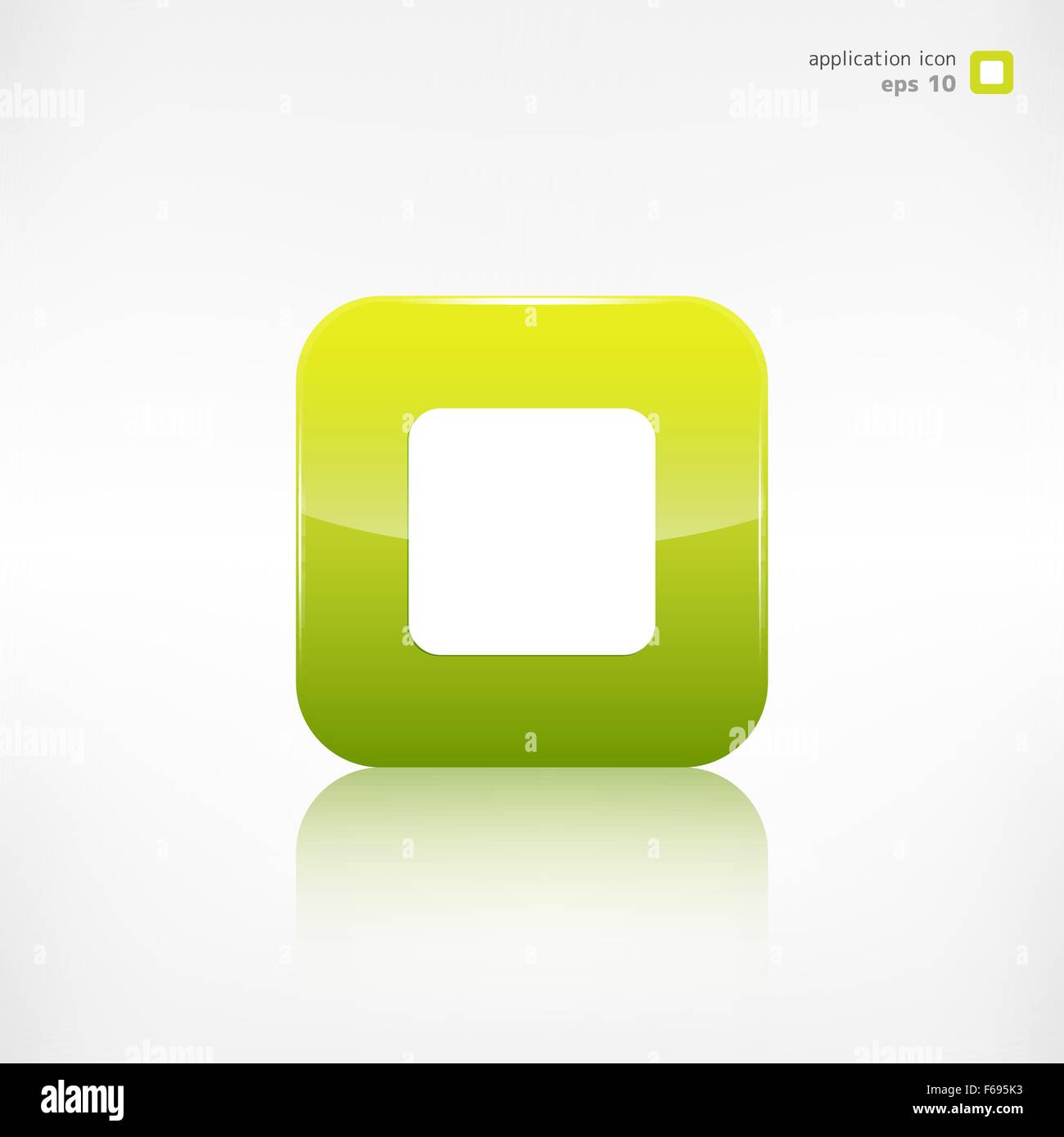 Stop icon. Application button Stock Vector Image & Art - Alamy