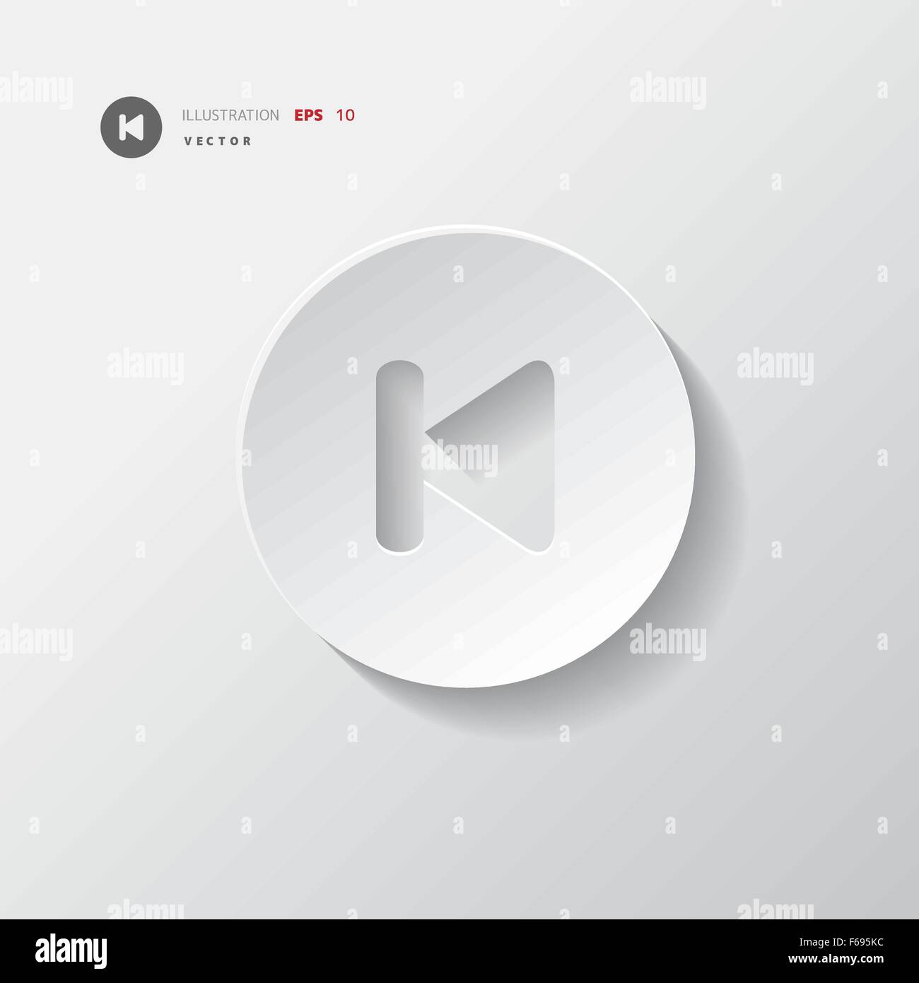 Reverse rewind icon media player hi-res stock photography and images - Alamy