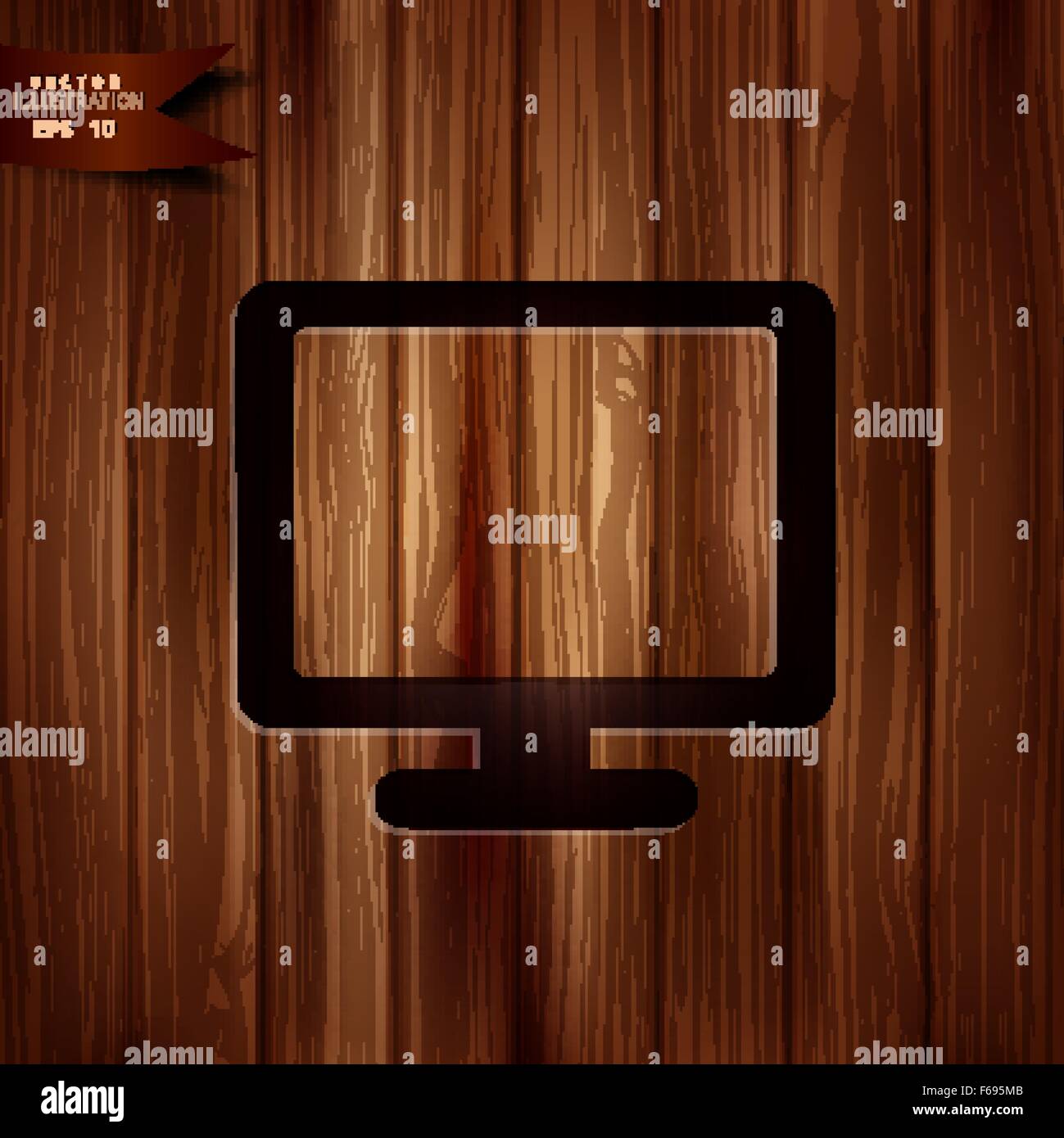 Monitor web icon. Computer display Stock Vector Image & Art - Alamy