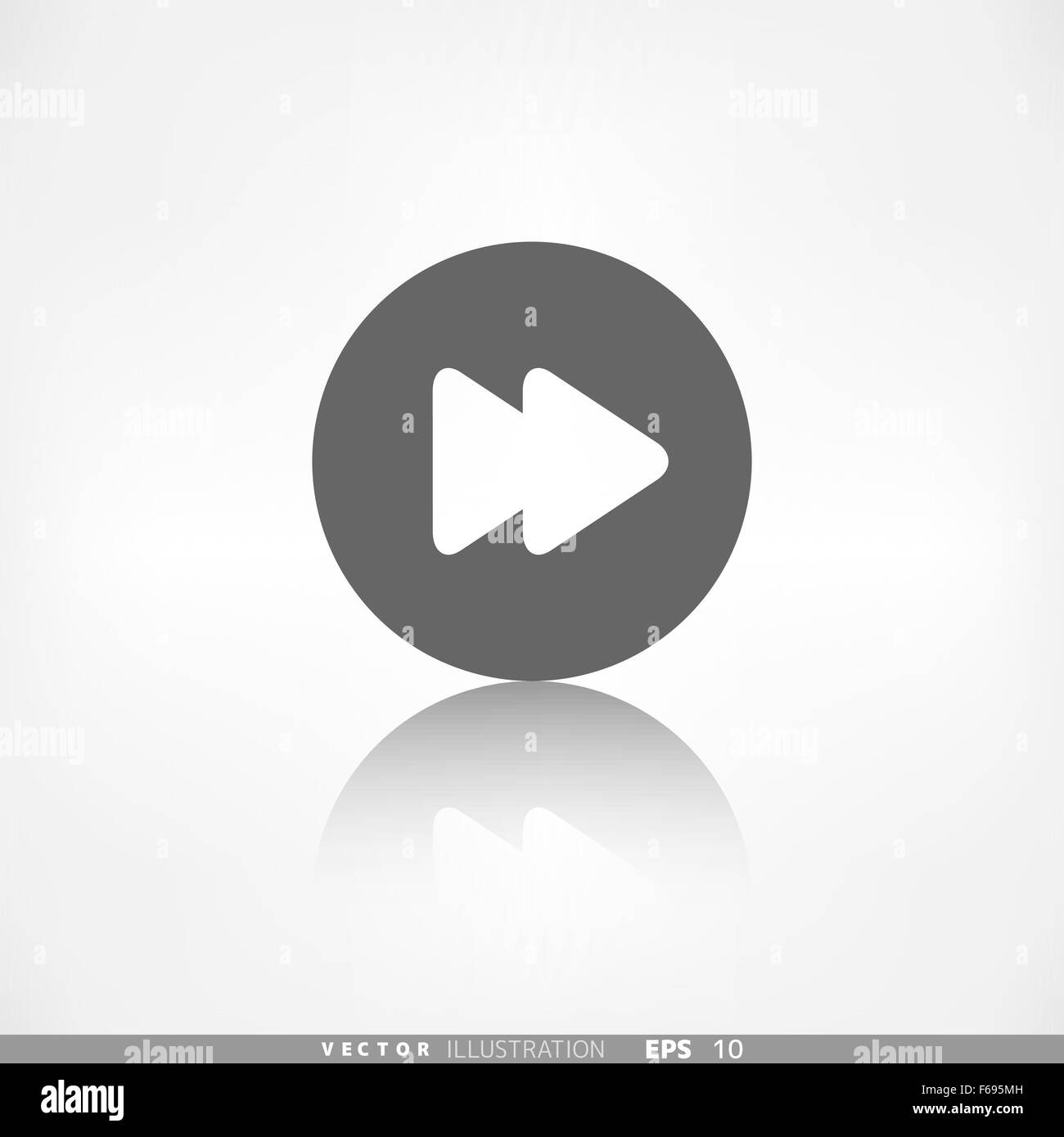 Forward or skip icon. Media player Stock Vector Image & Art - Alamy