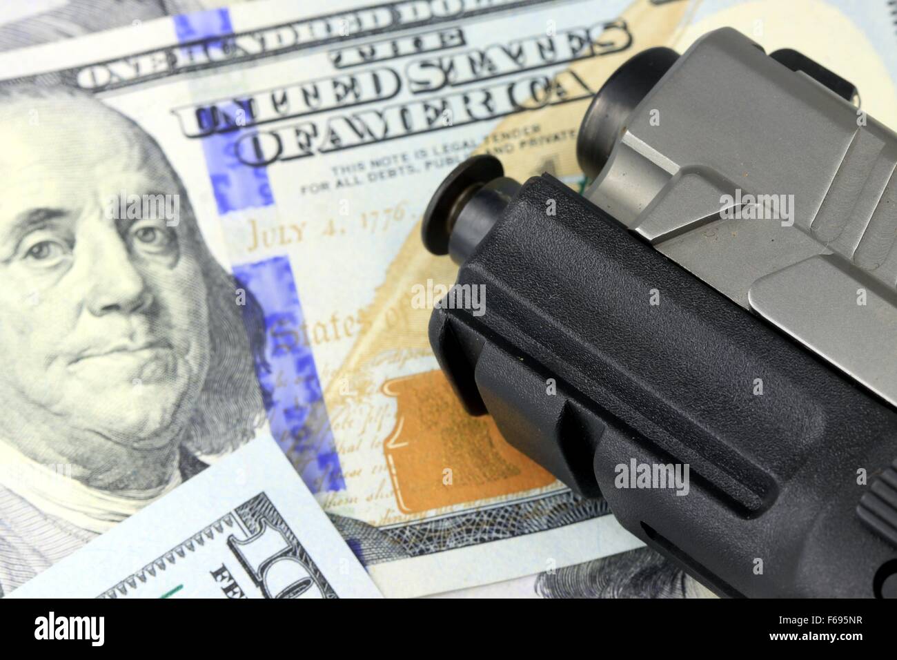 Crime money weapons hi-res stock photography and images - Alamy