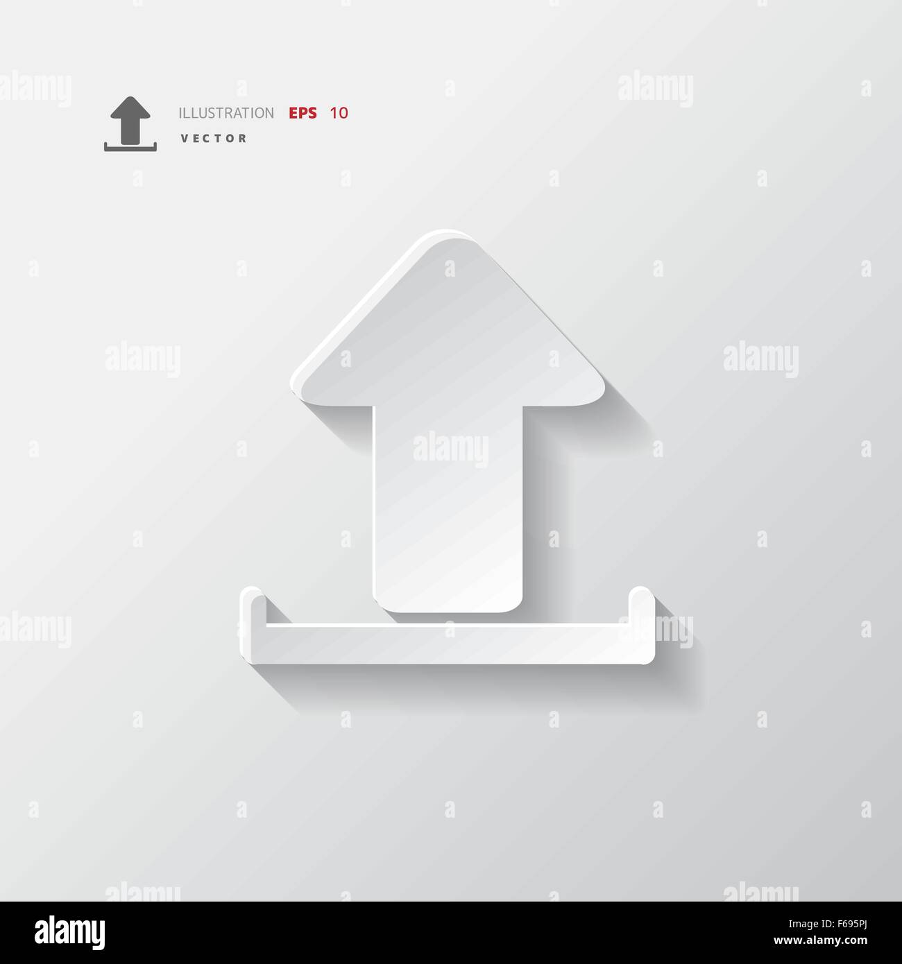 Upload icon. Send file Stock Vector Image & Art - Alamy