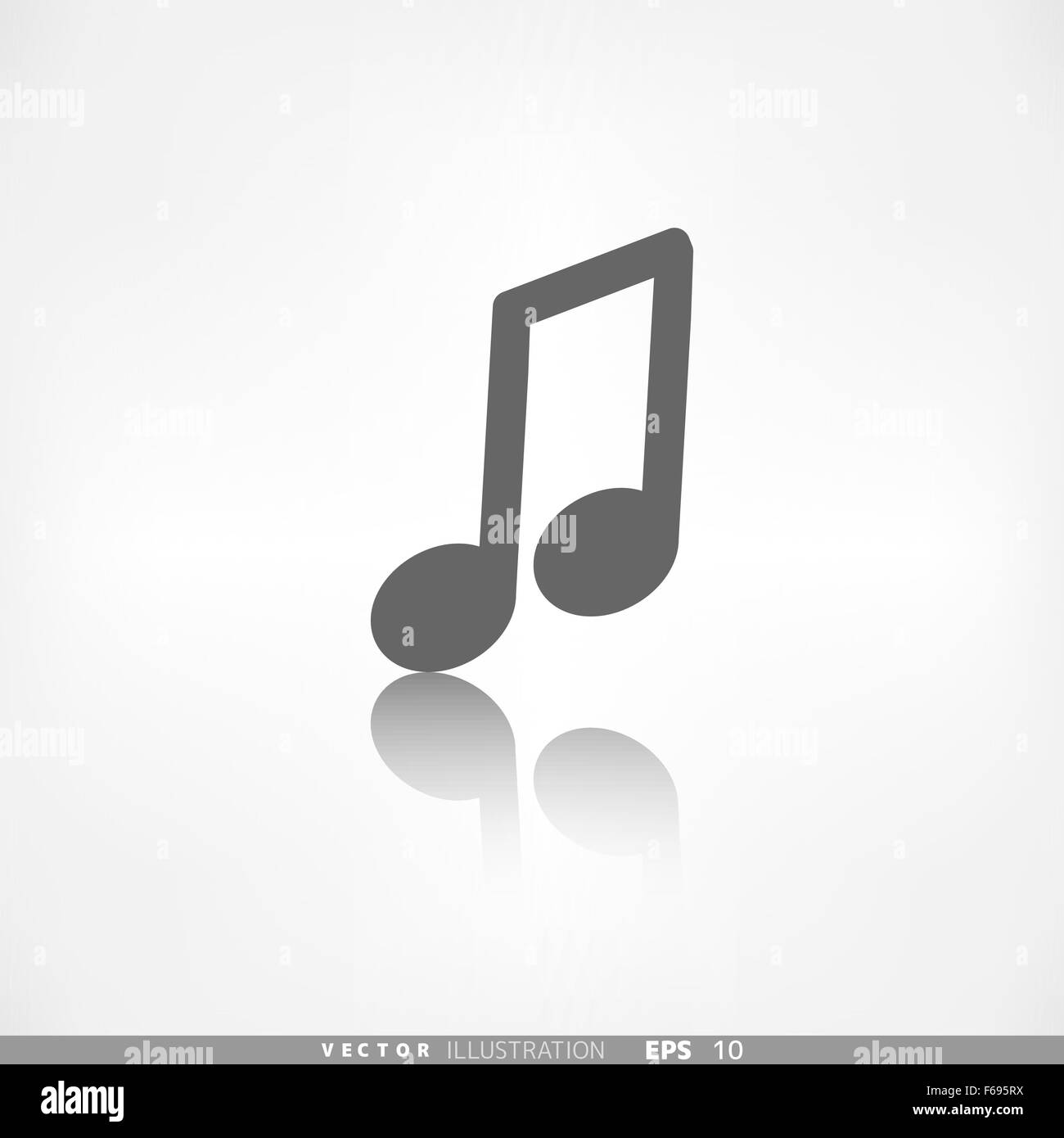 Music note icon. Musical background Stock Vector Image & Art - Alamy
