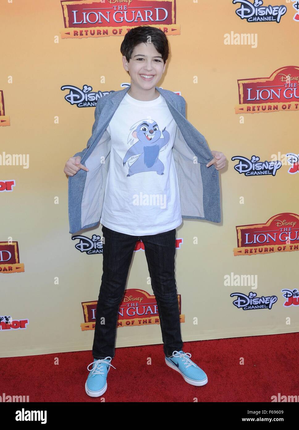 Burbank, CA. 14th Nov, 2015. Joshua Rush at arrivals for THE LION GUARD ...