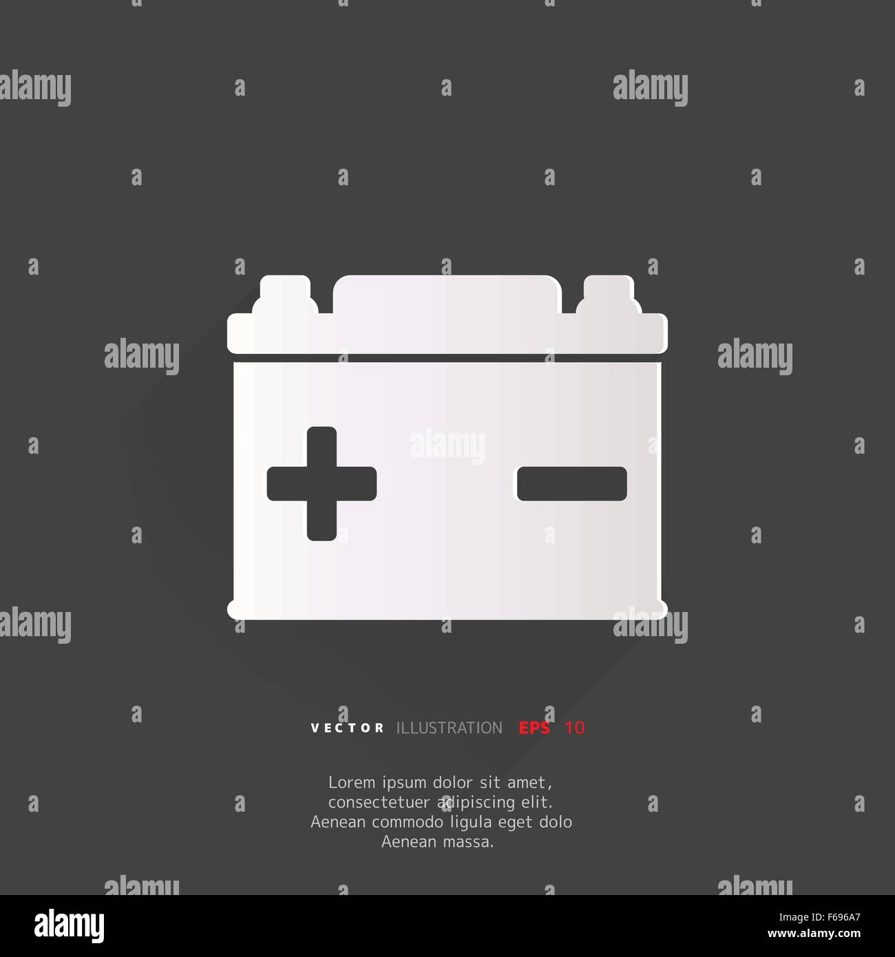Car battery icon Stock Vector Image & Art - Alamy