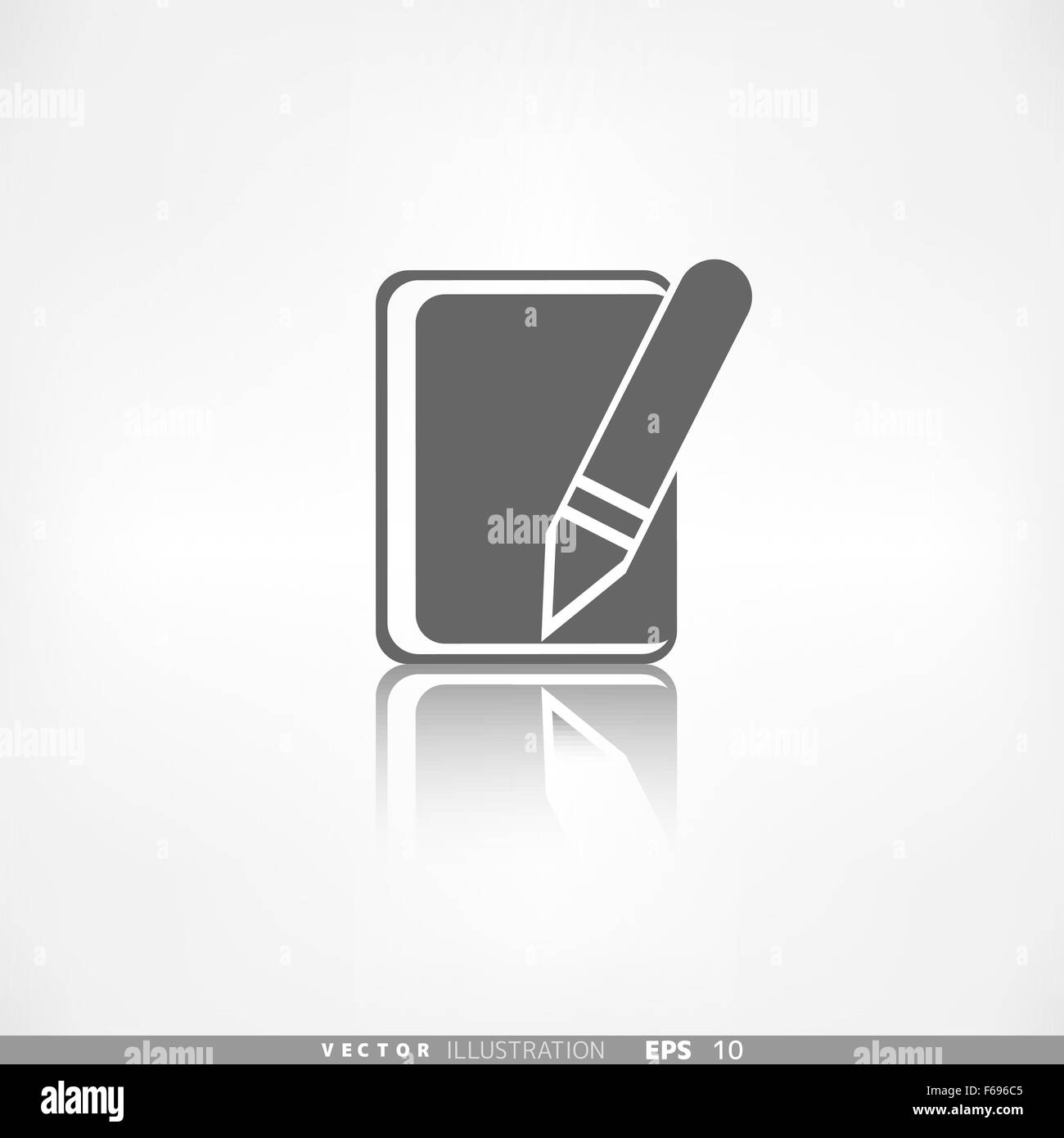 Open notepad square paper Stock Vector Images - Alamy