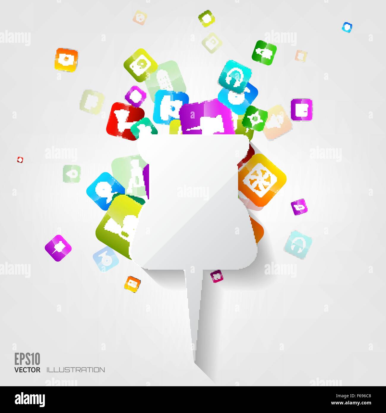 Pin icon. Application button.Social media.Cloud computing Stock Vector ...