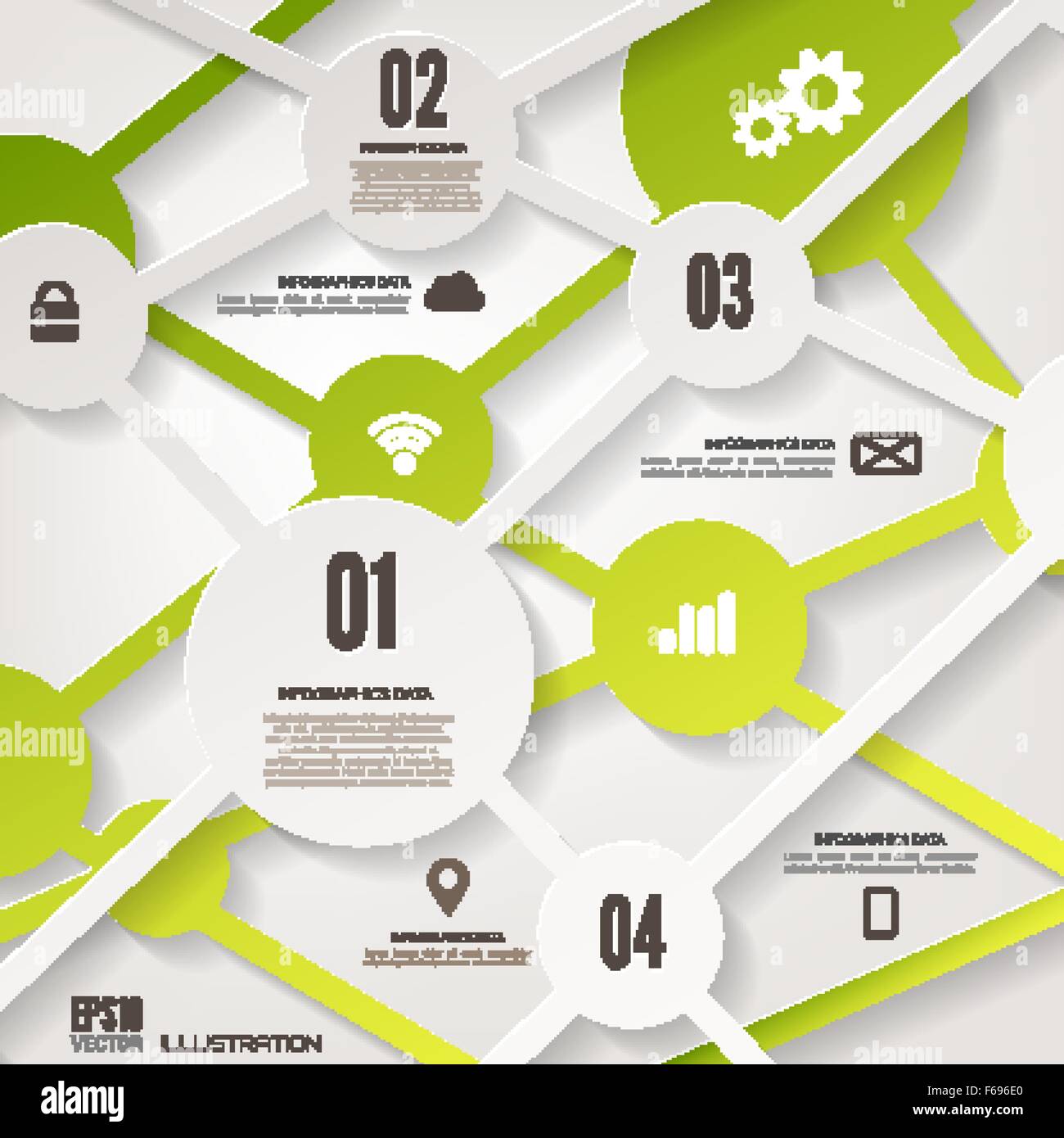 Cloud computing background with web icons. Social network. Mobile app ...