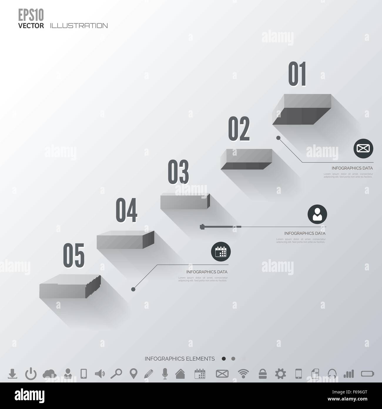Business step infographic. Timeline background Stock Vector Image & Art ...