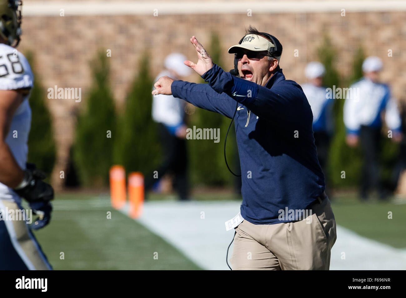 Durham, NC, USA. 14th Nov, 2015. head coach Pat Narduzzi of the ...