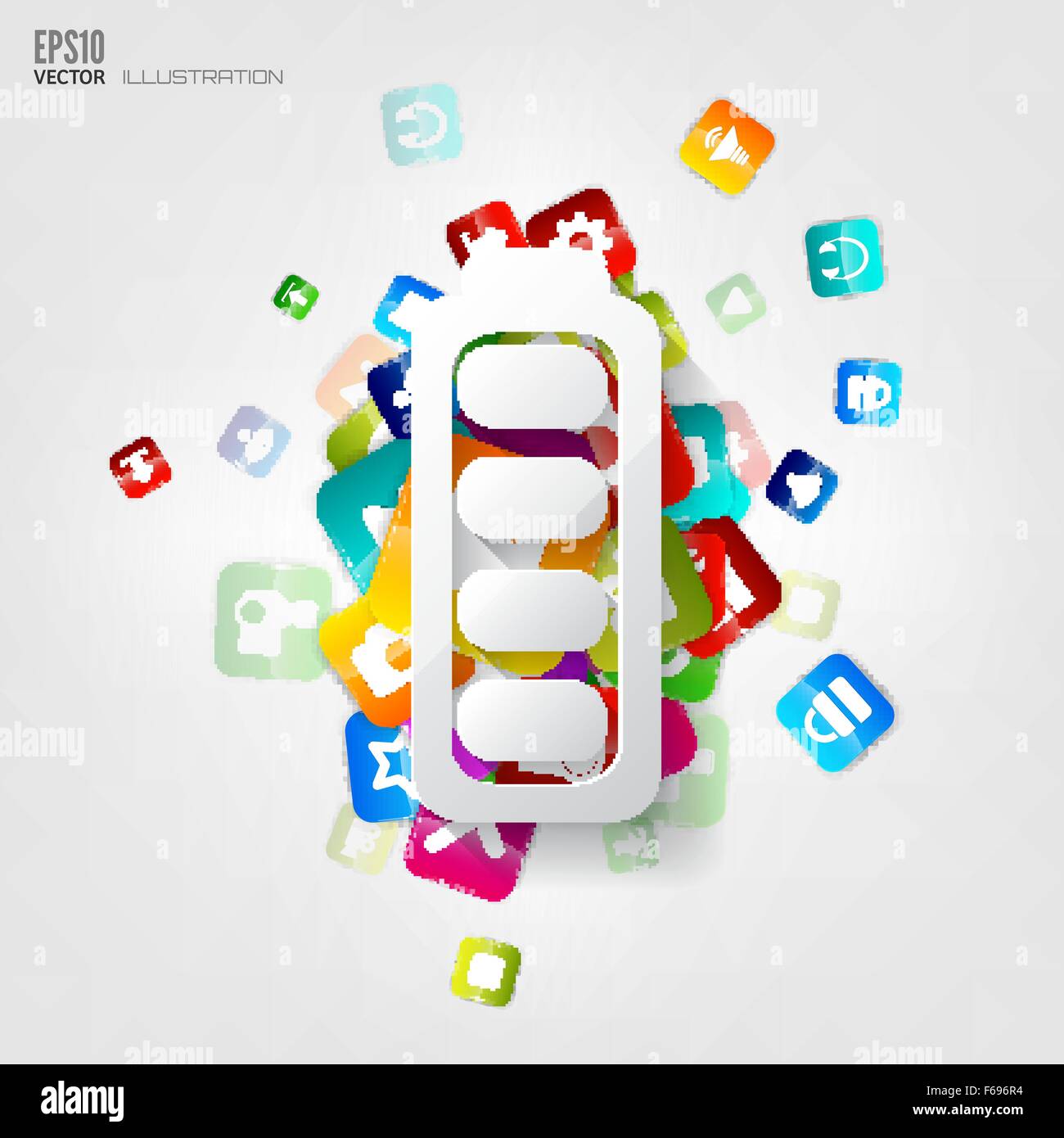 Full battery sky Stock Vector Images - Alamy