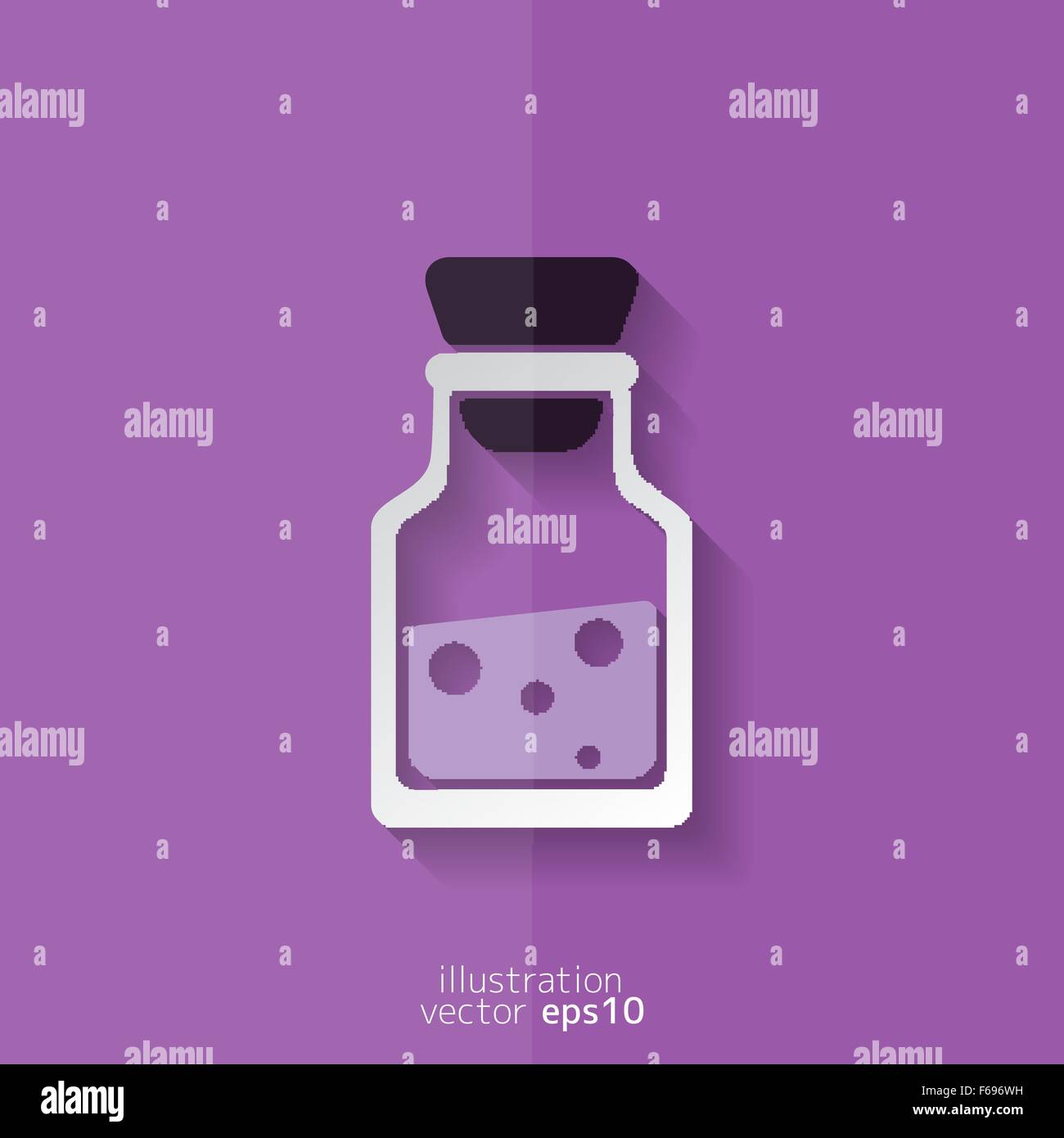 Reagent tube flat design Stock Vector Images - Alamy