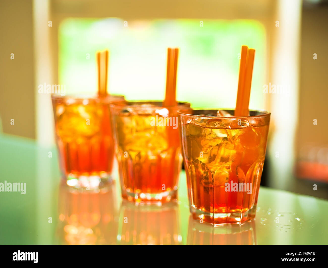 orange cocktails isolated on white Stock Photo - Alamy
