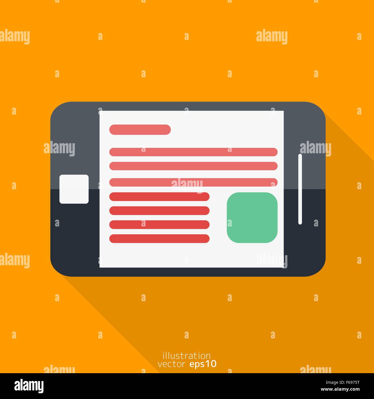 Smartphone. Flat design Stock Vector Image & Art - Alamy