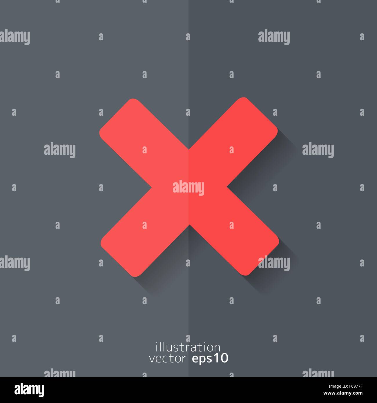 Delete web icon. Close symbol. Flat design Stock Vector Image & Art - Alamy